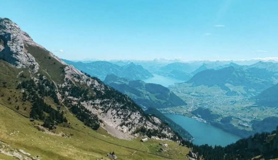 Pilatus Kulm from Fräkmüntegg - Hika Trail Pilatus Kulm from Fräkmüntegg - Hika Trail